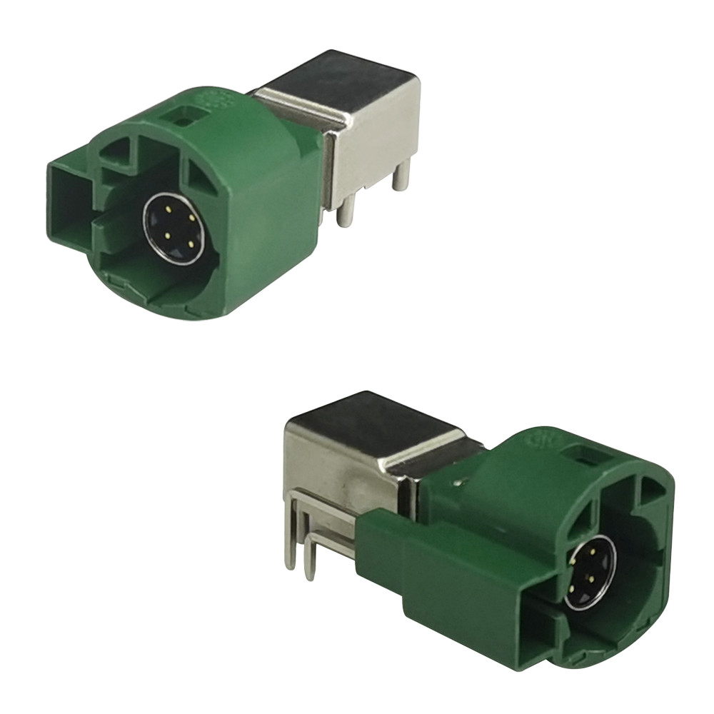 4+2Pin FAKRA HSD Connector زاویه راست خودرو وسایل نقلیه LVDS Connectors ...